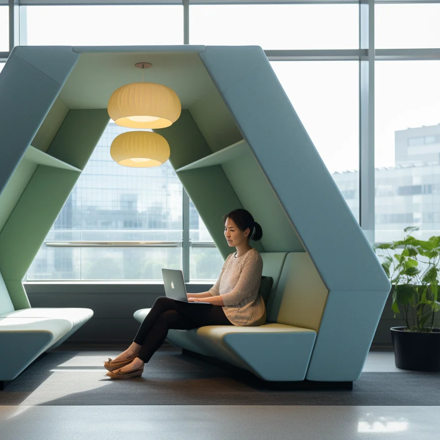 Silence pod vocal office soundproof phone acoustic booth ...