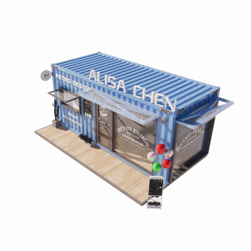 Hot Sale 20ft Portable Kiosk Modified Prefab Modular Coffee Shop ...