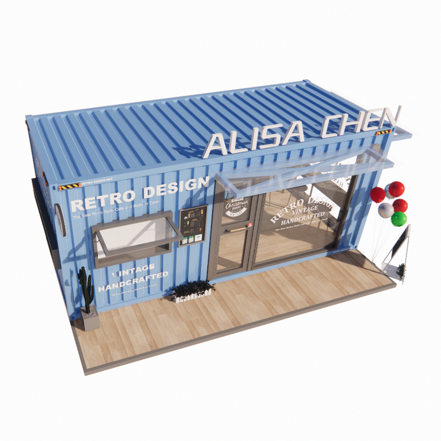 Hot Sale 20ft Portable Kiosk Modified Prefab Modular Coffee Shop ...