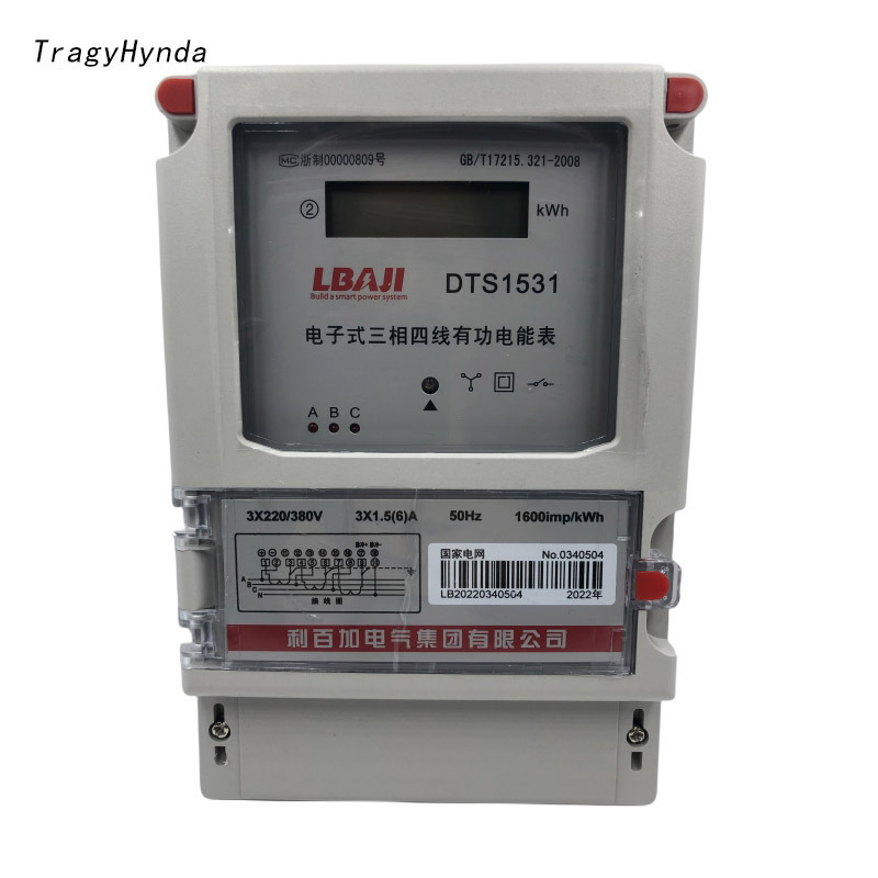 DTS1531 380V Three Phases 4 Wire Digital KWH Meter Power Meter 3 Phase ...