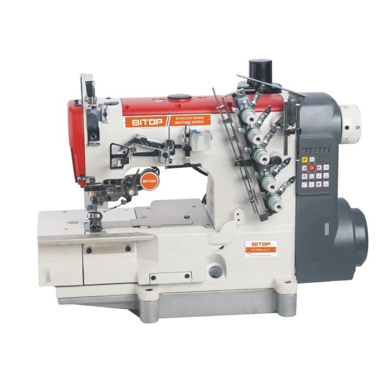 BT-858D-4-UT flatlock sewing machine interlock underwear making machine ...