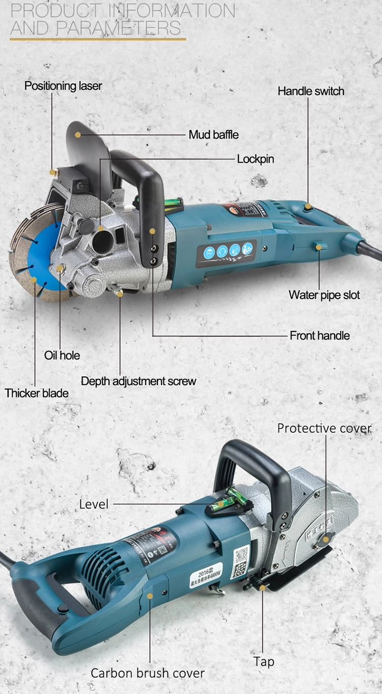 New Product Wall Groove Cutting Machine 220V 39mm Electric Concrete ...