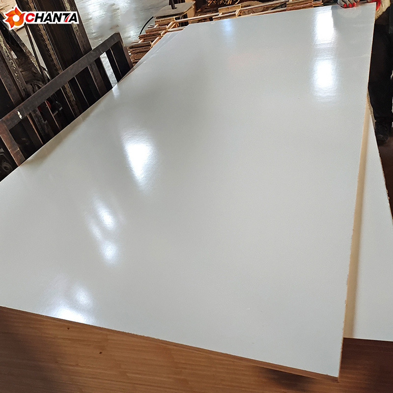 1220mm*2440mm 18 Mm White Color Melamine Laminated Plywood Sheet ...