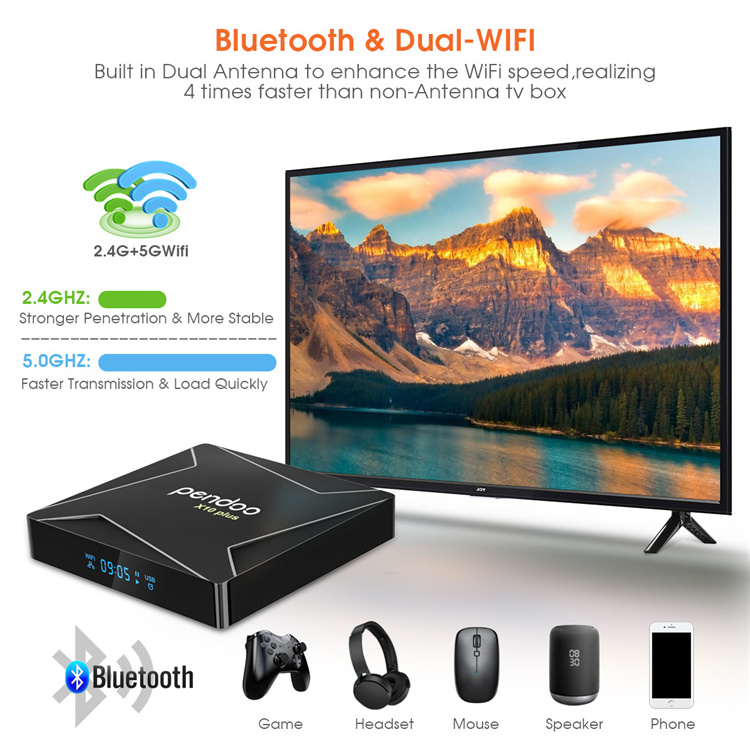 Pendoo X10 Plus S905x3 Best Rooted Android Iptv Wireless Keyboard Air ...
