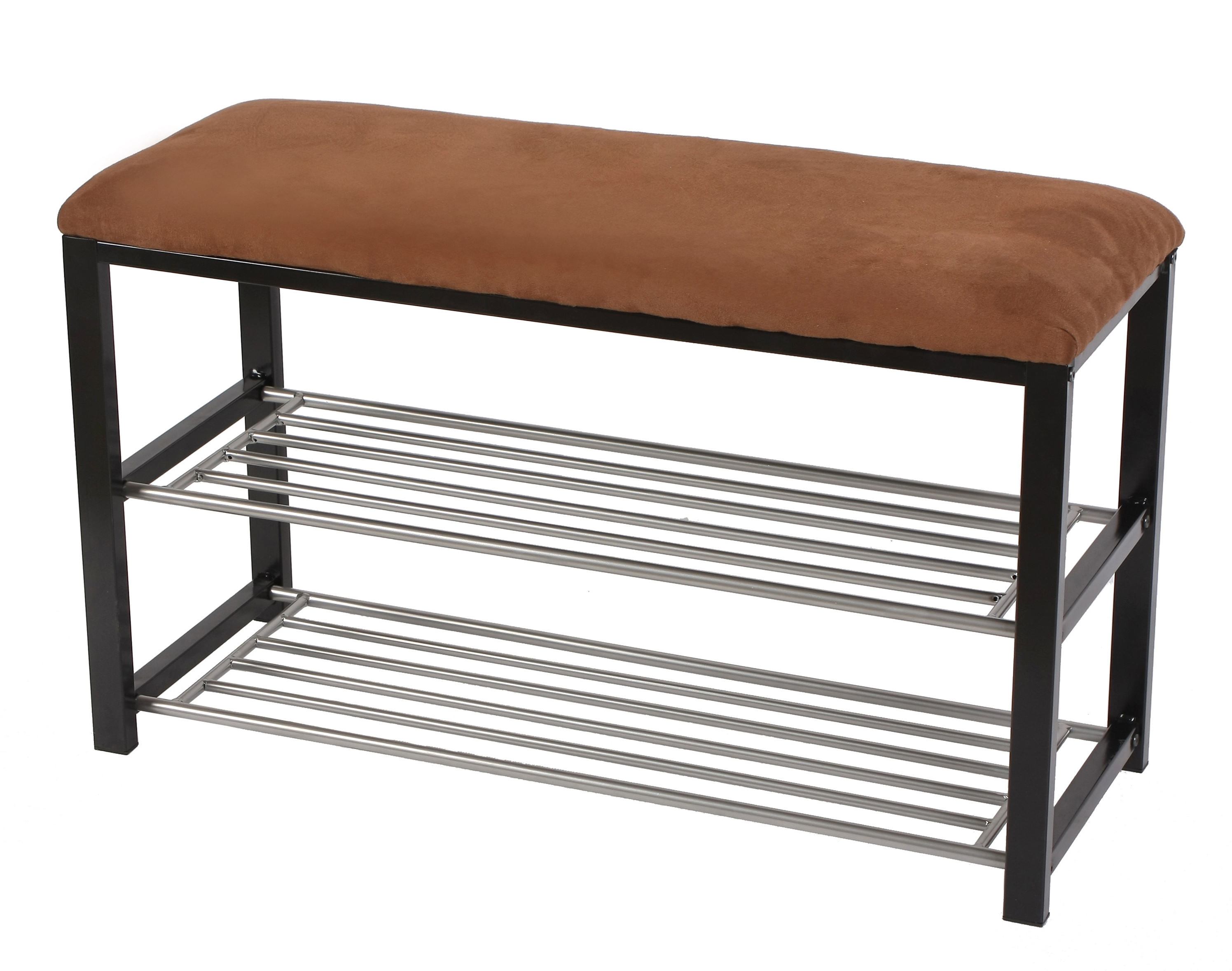 3-Tier Shoe Rack Industrial Shoe Storage Organizer with 2 Metal Mesh ...