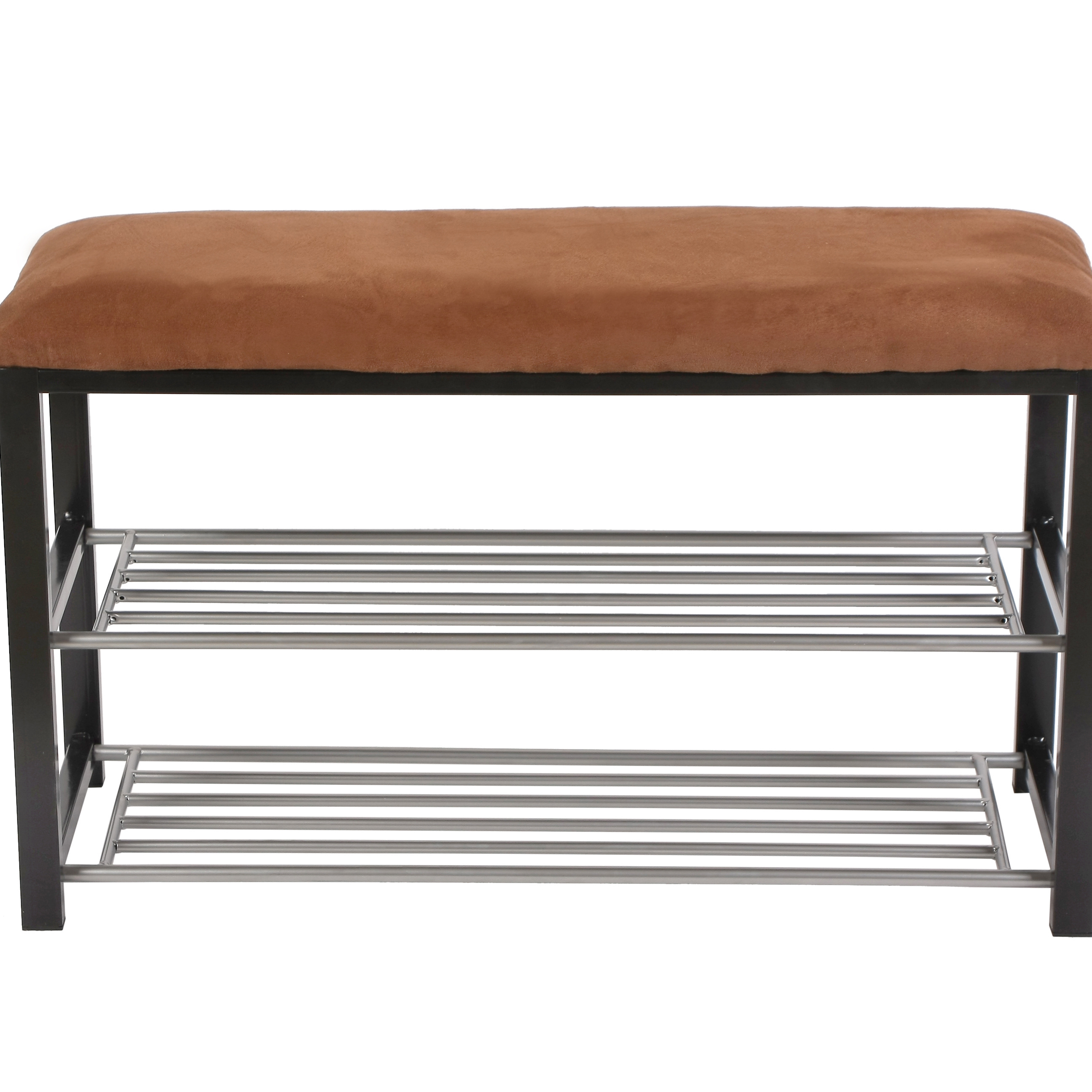 3-Tier Shoe Rack Industrial Shoe Storage Organizer with 2 Metal Mesh ...