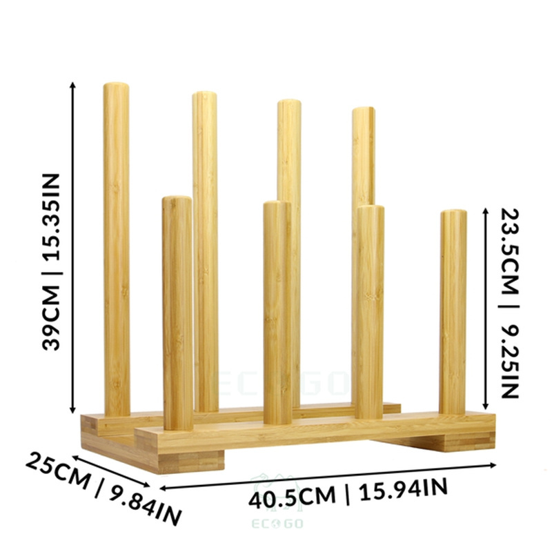 Customized 8 Pairs Boot Display Stand Bamboo Boot Dryer Rack Shoes ...