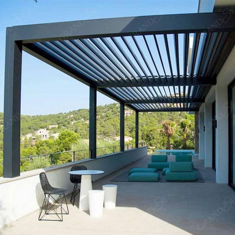 Pergula Aluminum Pergola Louvered Gazebo Outdoor Electrical Motorized ...
