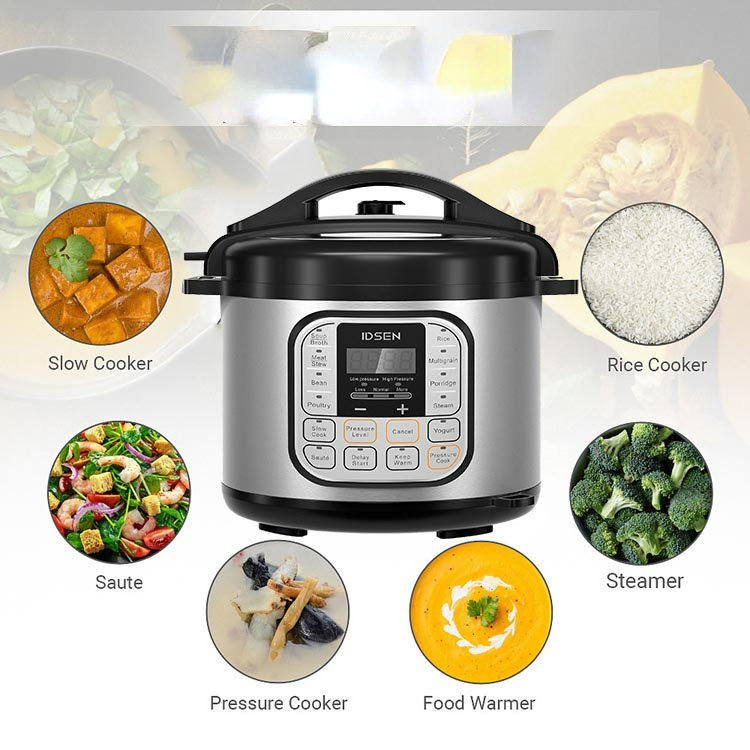 HY-06 5L/6L 7 in 1 Multi Cooker Multi Functional Electric Pressure ...