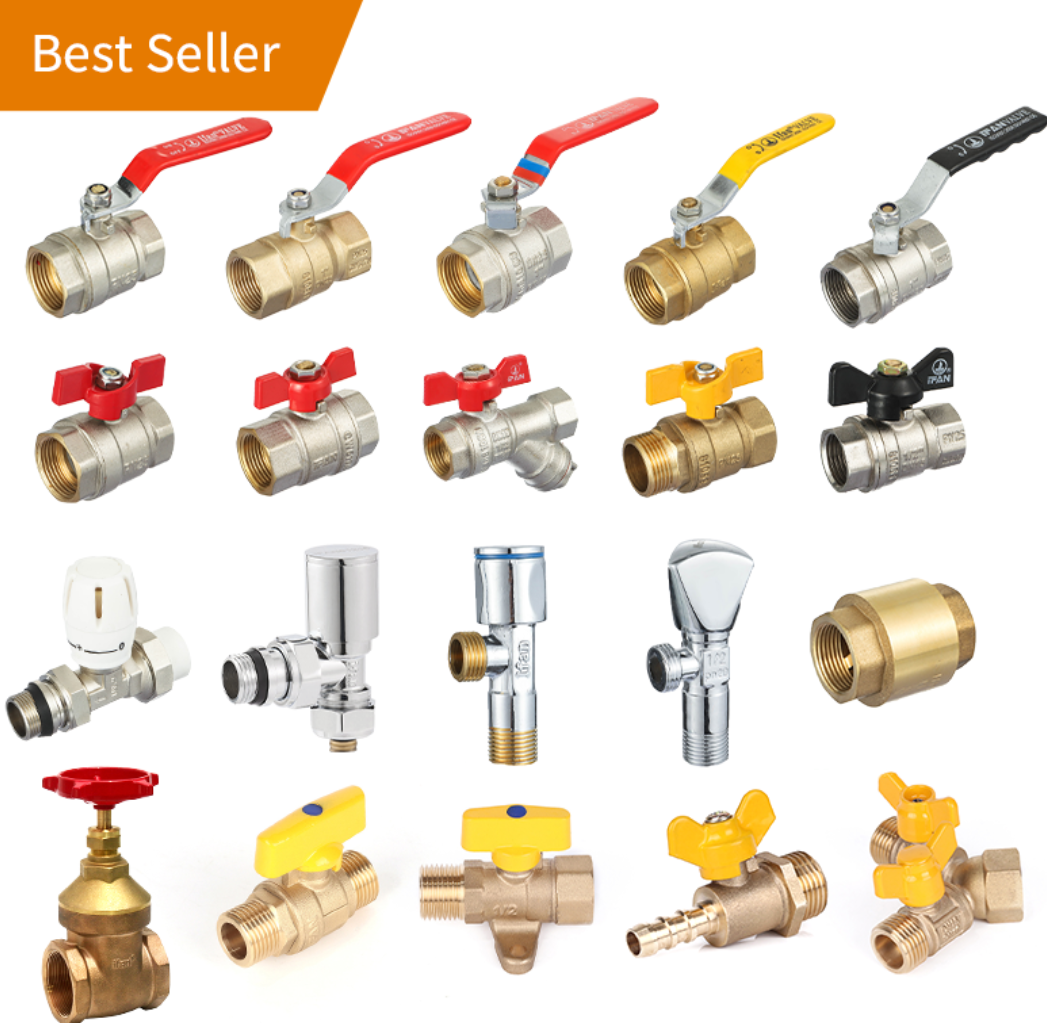 IFAN High Pressure 1/2" To 2" Ball Valve Threaded Brass Check Angle ...