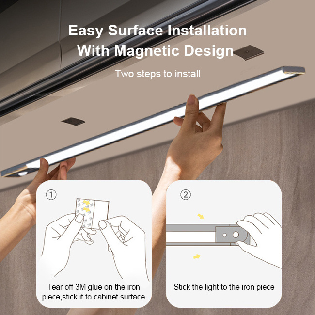 Hot sale rechargeable magnetic dc 5v super bright dimmable wireless LED ...