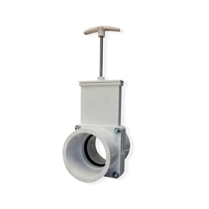 Industrial DIN standard grey color plastic PVC gate slide valve ...