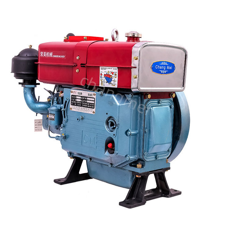 water pump 20hp with diesel engine zs1105 zs1110 electric start marine ...