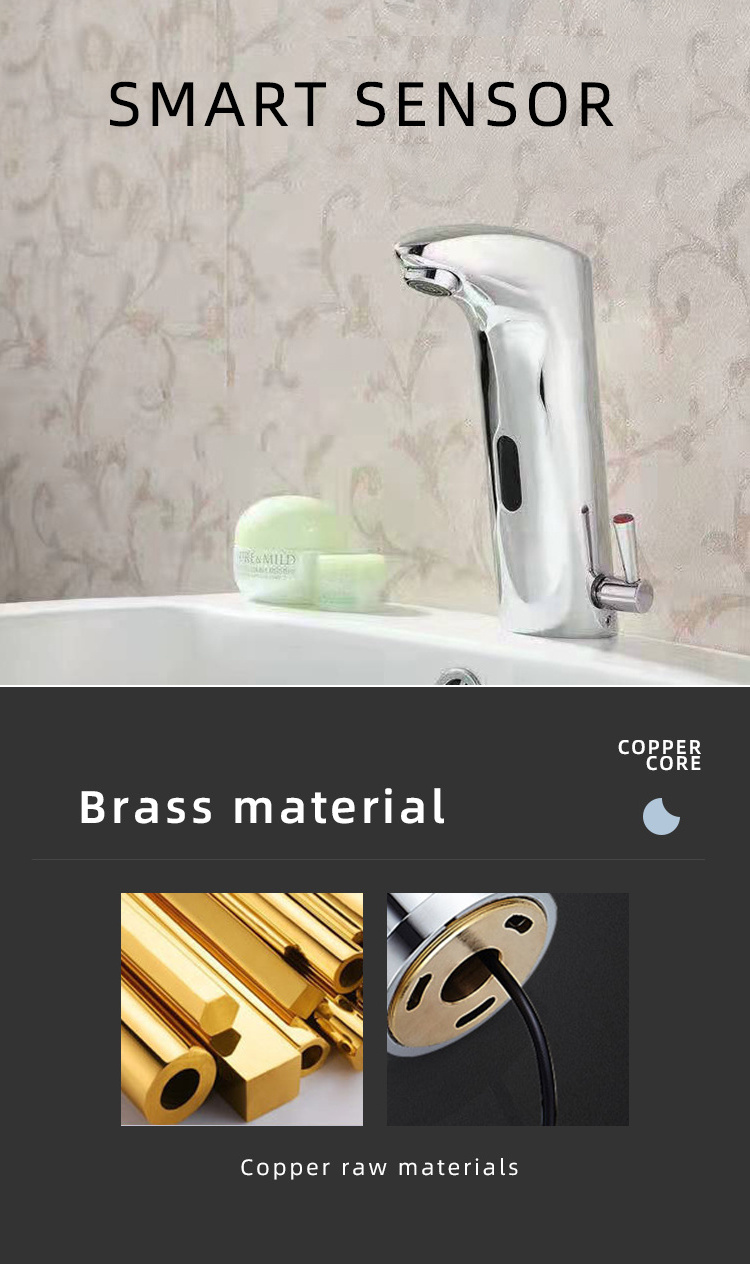Bathroom hand wash basin sink automatic smart water tap touchless ...
