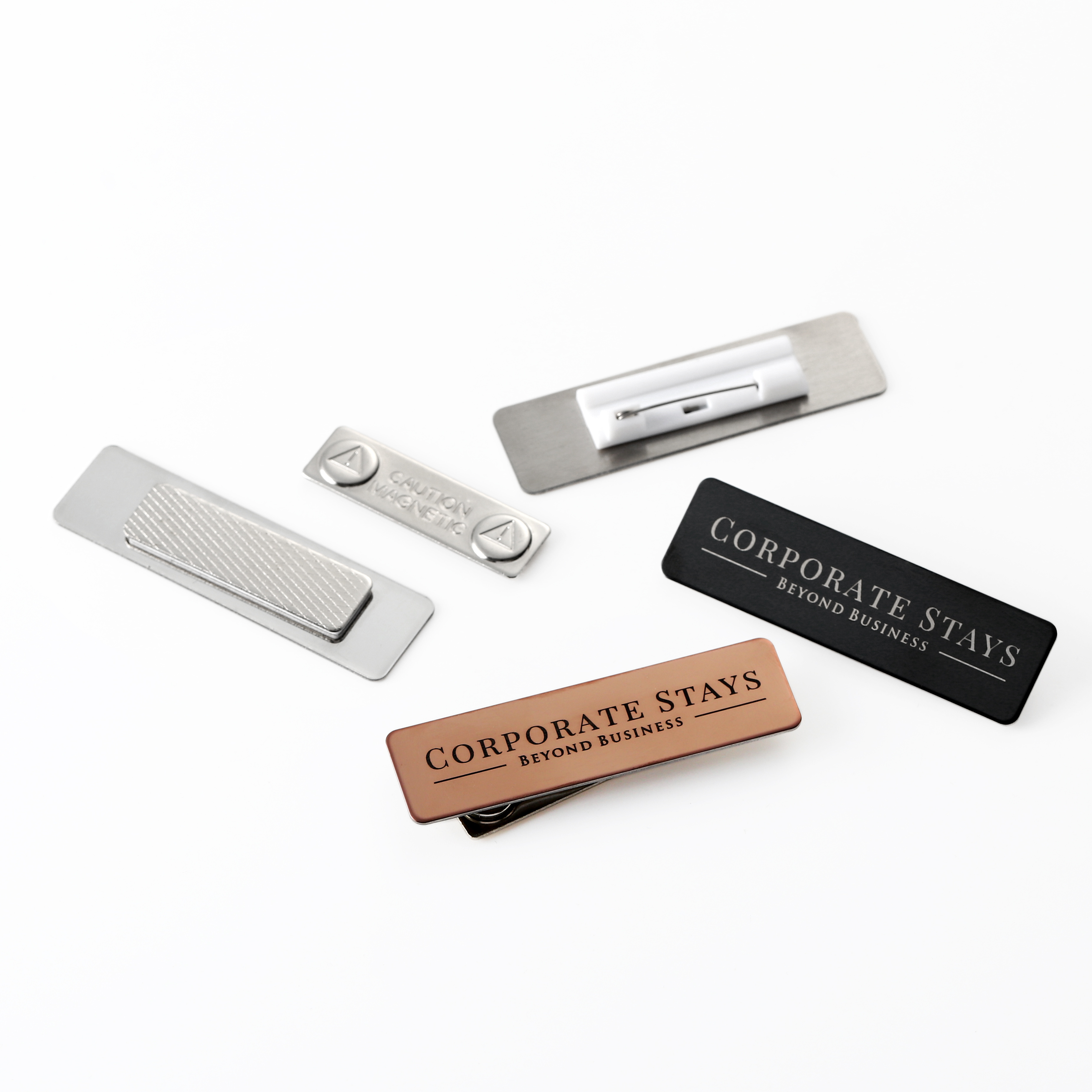 Custom Blank Hotel Uniform Staff Name Tags Badge Logo Stainless Steel ...