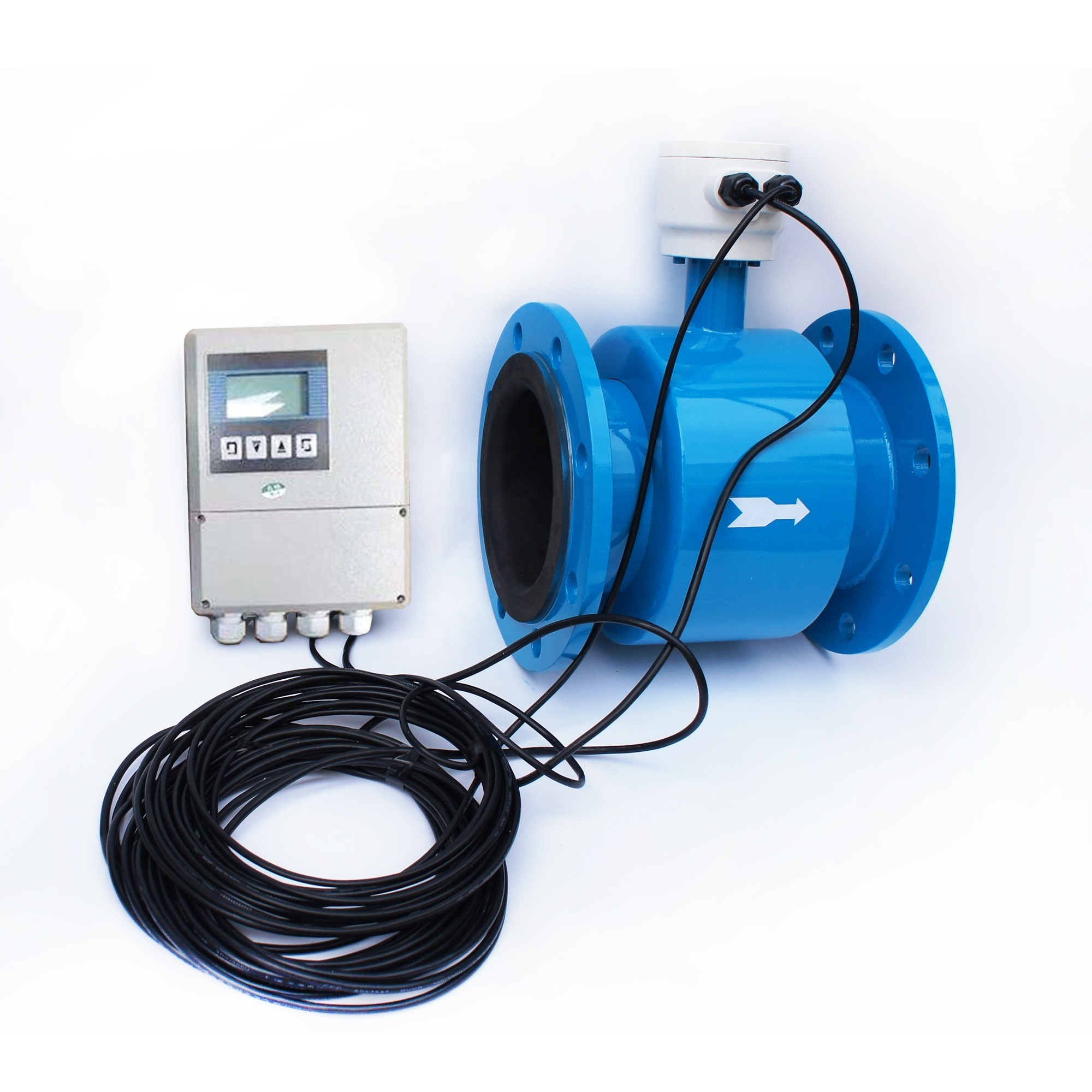 Split type LCD display electromagnetic flow meter for water ...