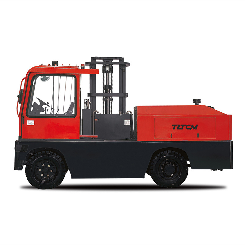 6 ton side loader diesel container forklift truck with 4800mm lifting ...