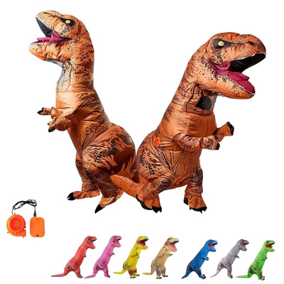 Halloween Disfraz De Dinosaurio Inflable T rex Mascot Dino Costume Trex Blow up Suit Inflatable T Rex Dinosaur Costume for Adult BestSuppliers