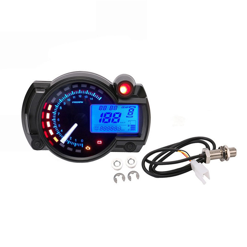 Motorcycle Modification Dashboard Meter Digital Speedometer Speed Meter ...