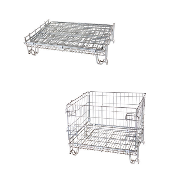 Customized Heavy Duty Collapsible Wire Mesh Cages Wire Cages, Pallet ...