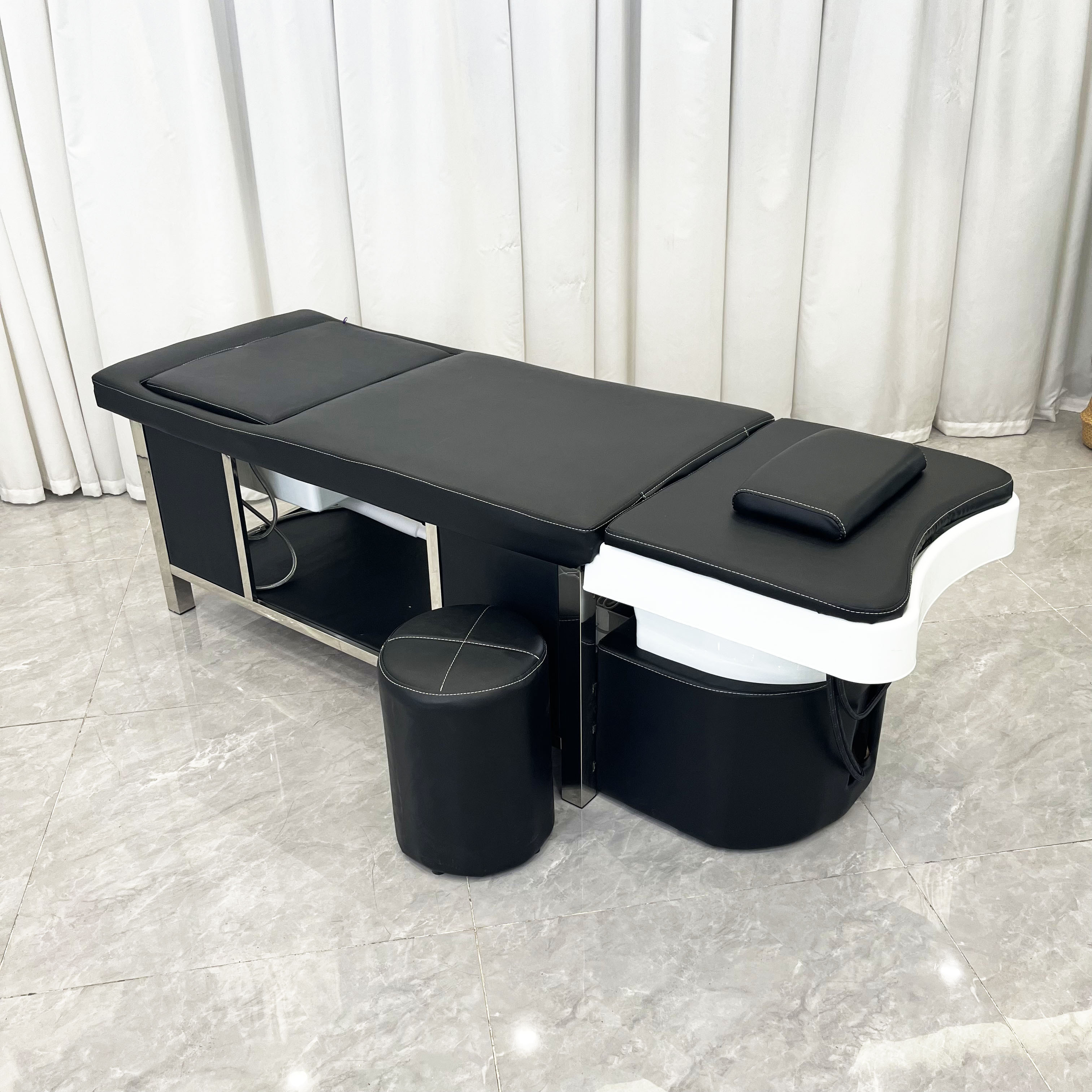 Thai Head spa lay down washing hair chair salon pedicure shampoo tables ...