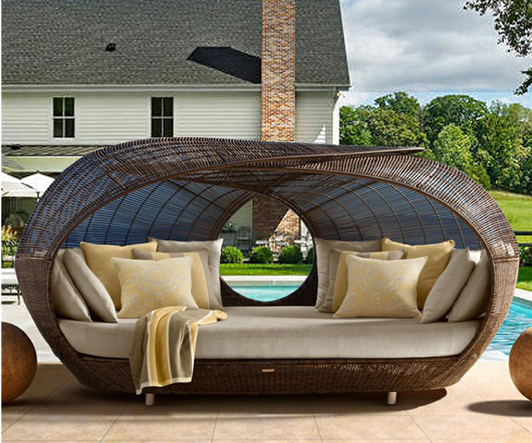 outdoor swimming pool cushions round garden furniture sofa set sun bed ...