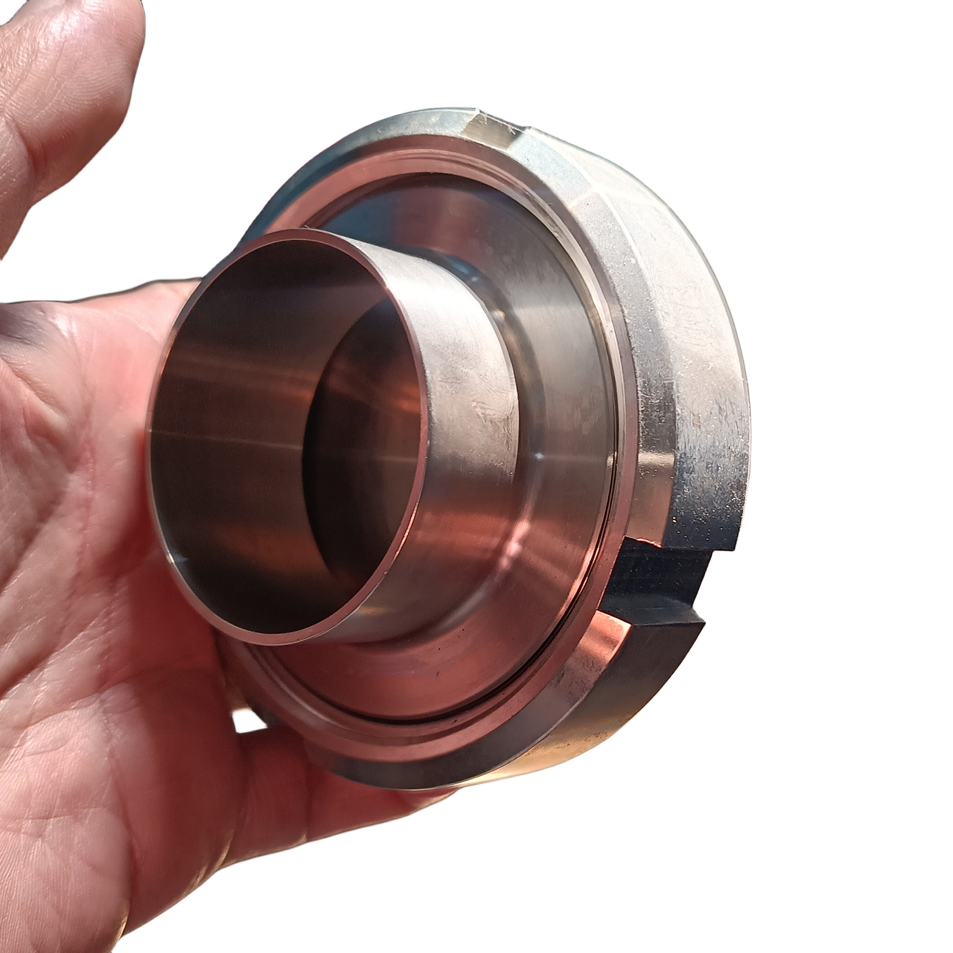 Sanitary Stainless Steel SS316L DIN Union with Blind Nut and EPDM Black ...