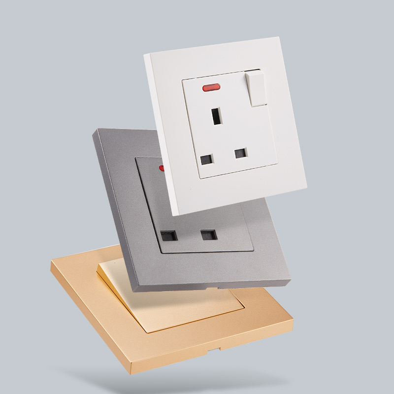 Pc Panel Safety Material Wall Electrical Switch Socket British Standard ...