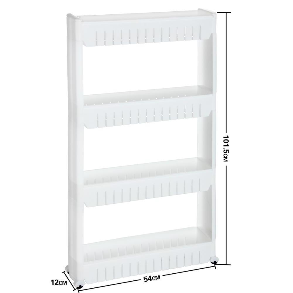 4 Tier Slim Slide Out pantry Storage Tower, storage cart for Laundry ...