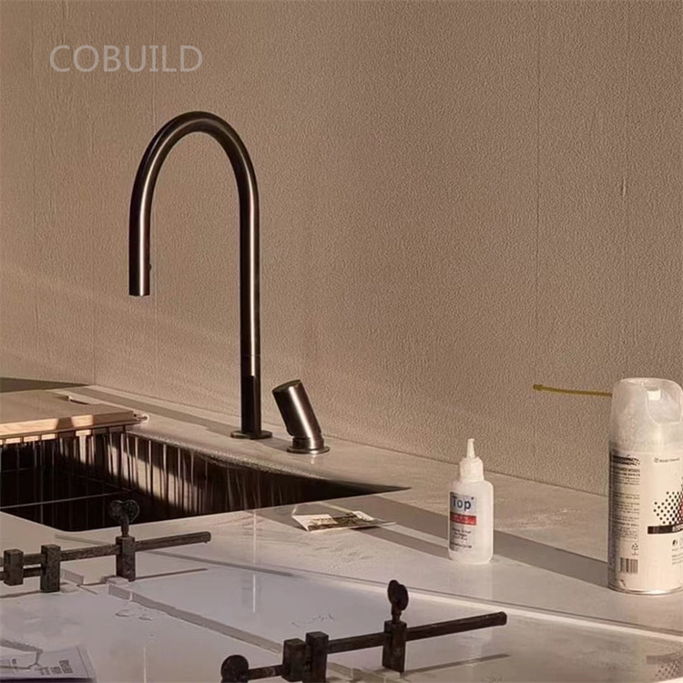 Faucet Supplier Single Handle Deck Mount Kitchen Faucet Gun Black ...