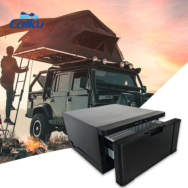 Colku DC-40DR 12 24V Dc Compressor Built In Drawing Cabinet Fridge ...