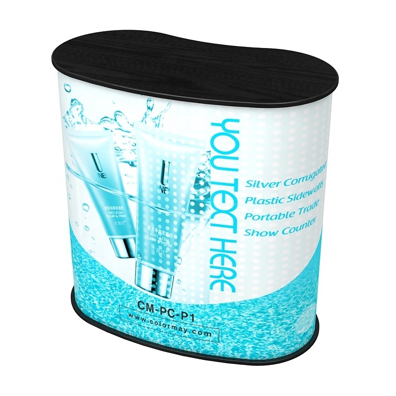 Kidney Bean Shaped Portable Design Pop up Podium No Tools Required ...