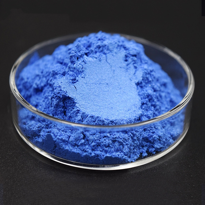 Cosmetic Pearl Pigment blue cosmetics shift glitter chrome mica powder ...