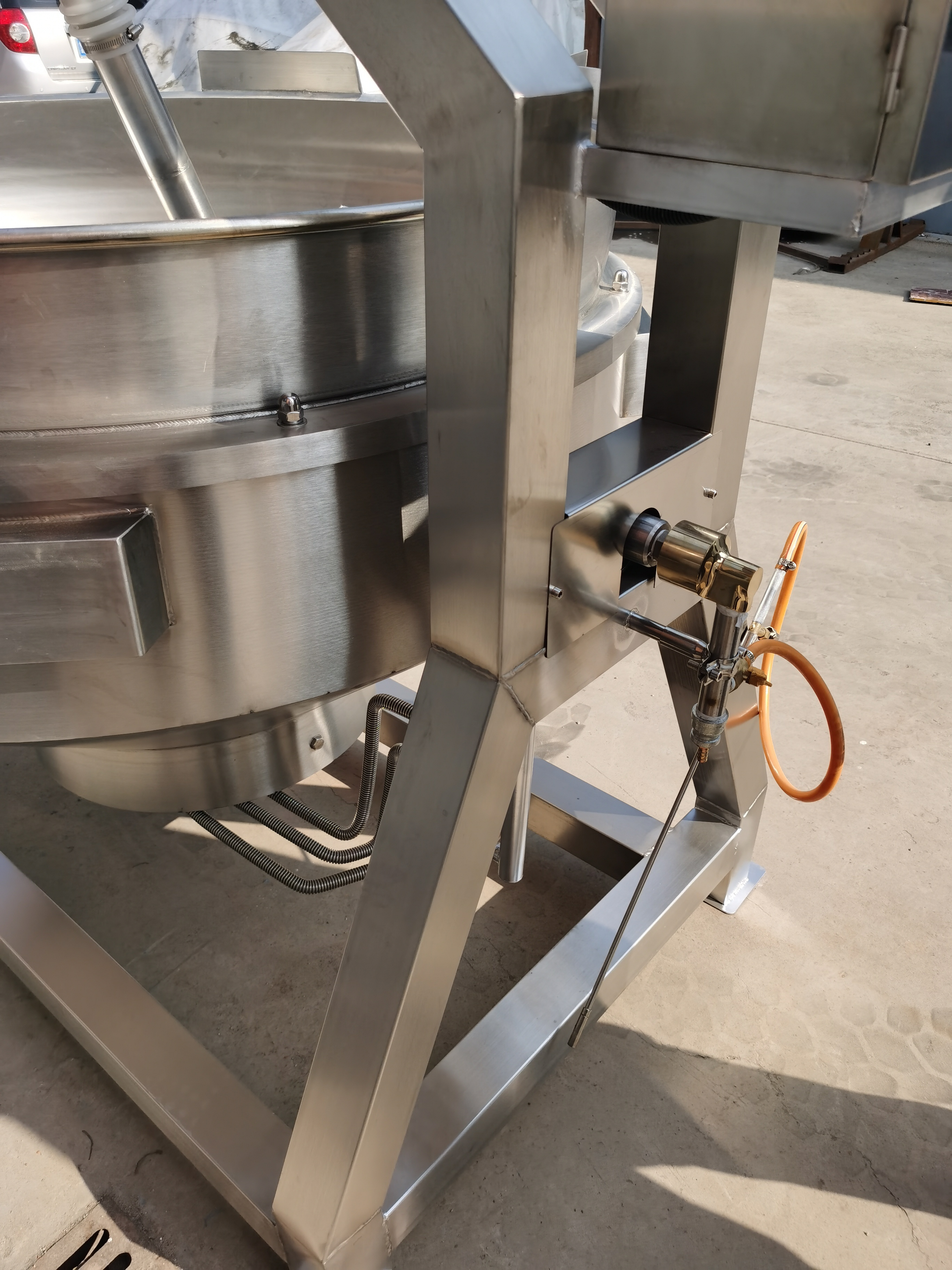 400L Versatile Gas Commercial Planetary Meat Cooking Pot With Mixer ...