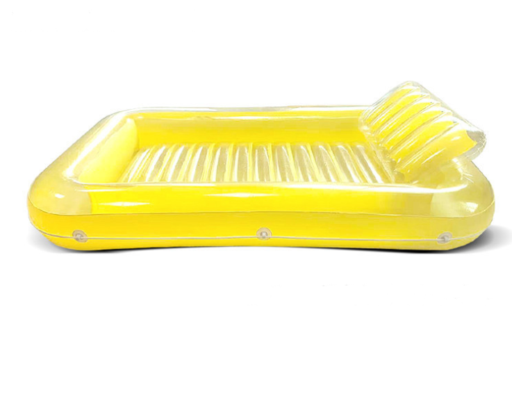 Inflatable Swimming Pool Suntan Tub Lounge Water Raft Float- Lemon ...