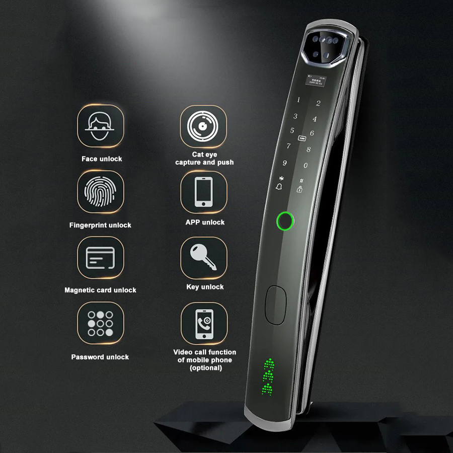 Tuya Apps Fingerprint Touch Screen Keyless Portable Home High Security Anti Theft Siren Alarm ...