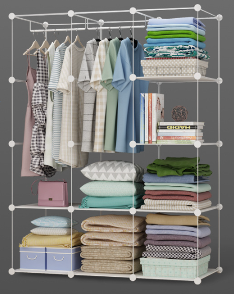 Modern customized bedroom foldable plastic cupboard armario cabinet ...