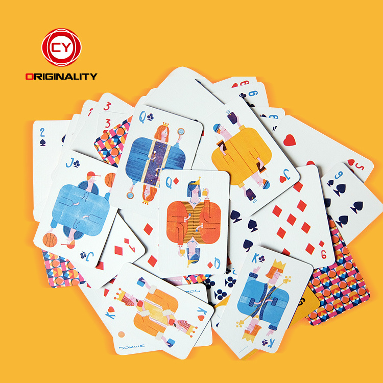 Die Cut Black Blank Custom Printing 280Gsm Blue Core Playing Card Paper ...