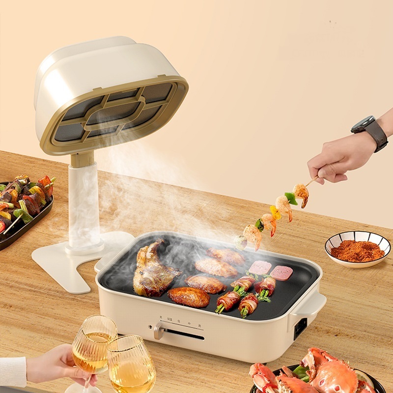 Desktop mini chimney range hood portable small household smart electric ...