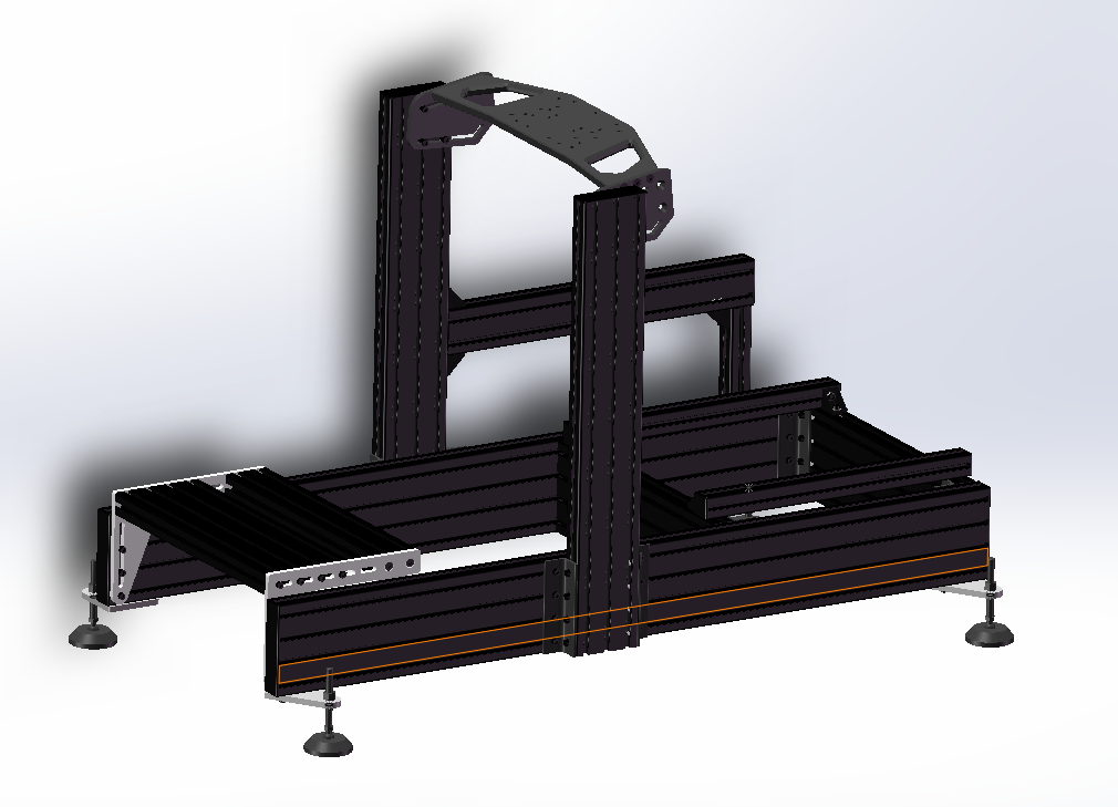 Metal aluminum alloy game equipment complete sim racing driving ...