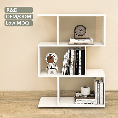 Wooden Acrylic bookshelf block tower wholesale modern design 4 tier in book shelf cabinet bookcase BestSuppliers