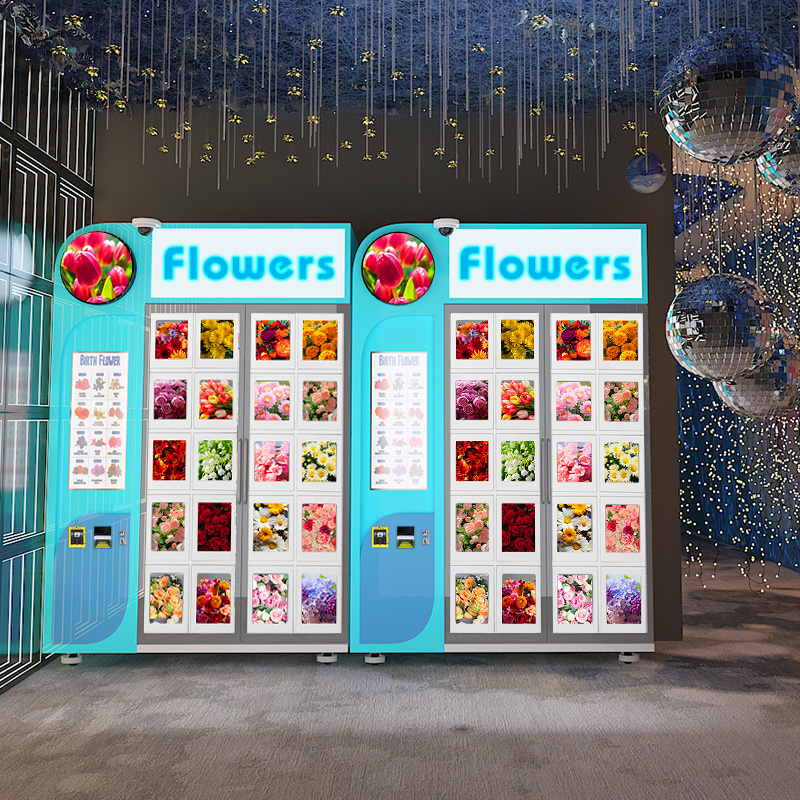 New trend automatic subway single roses flower vending machine new ...