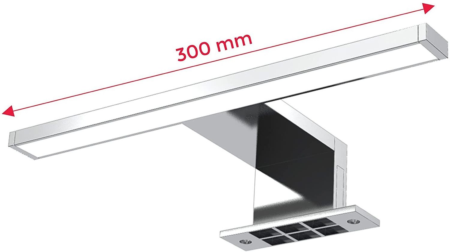 LED Mirror Light wall light 230V 10W 60cm IP44 Waterproof Mirror Lamp ...