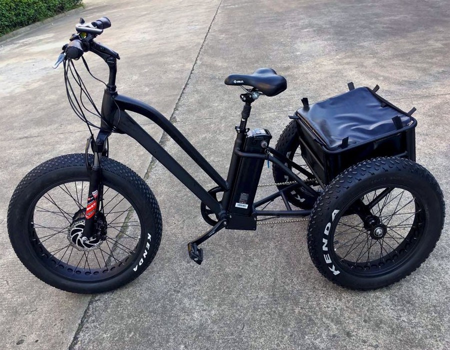 electric Bicycle 20 Inch Fat Tire Electric Trike 3 Wheel electric bike three wheel motorcycle ...