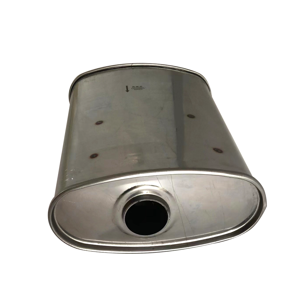High Performance Stainless Steel exhaust Oval Muffler silencer Exhaust ...