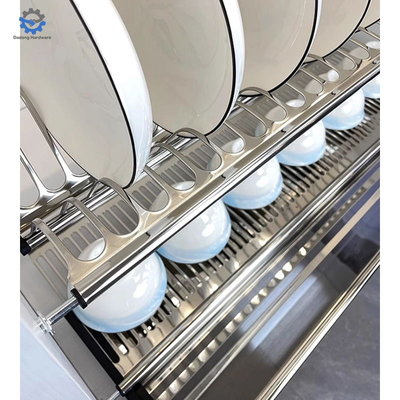 2024 Kitchen Storage Stainless Steel Cabinet Dish Drainer Dish Plate ...