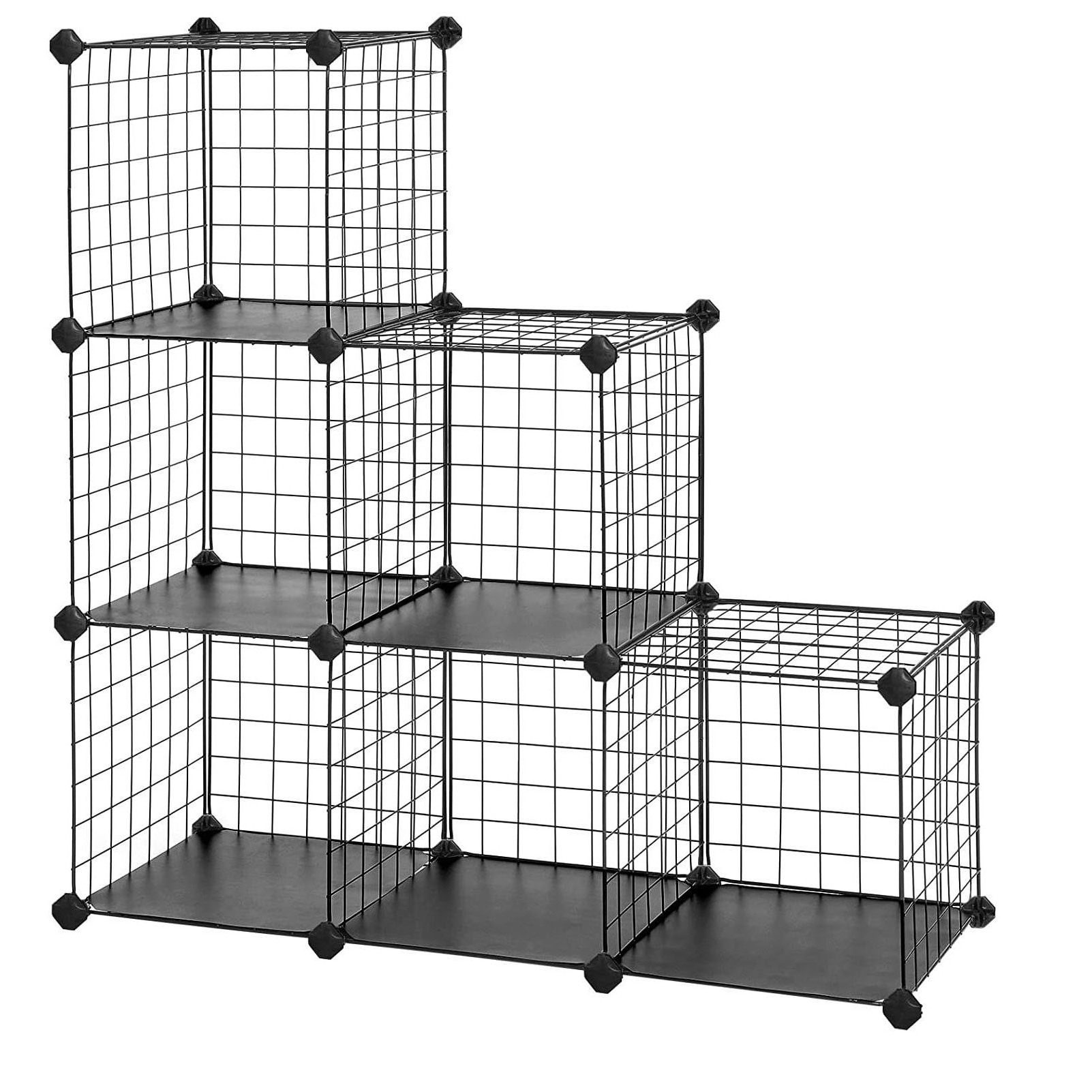 Storage Racks Shelving Units Stackable Metal Wire Shoe Cube Storage ...