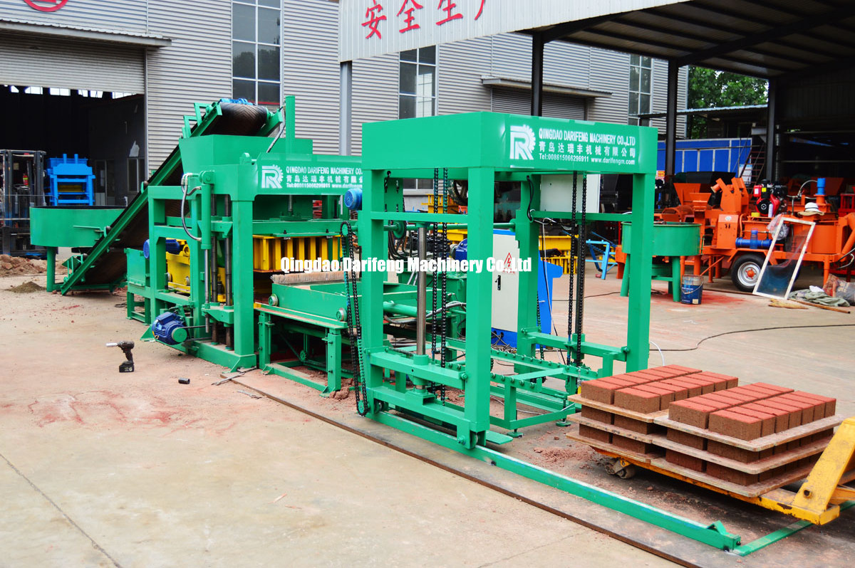 QT4-18 Automatic Hydraulic Interlocking Concrete Cement Fly Ash Brick ...