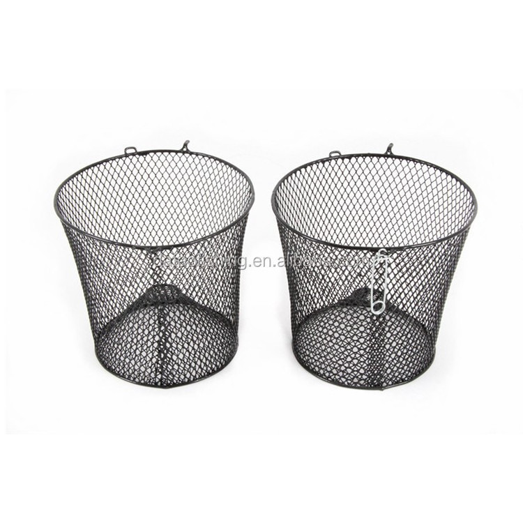 METAL CRAYFISH TRAPS LIVE BAIT EEL SHRIMP PRAWN FISH CRAB DROP CAGE NET ...