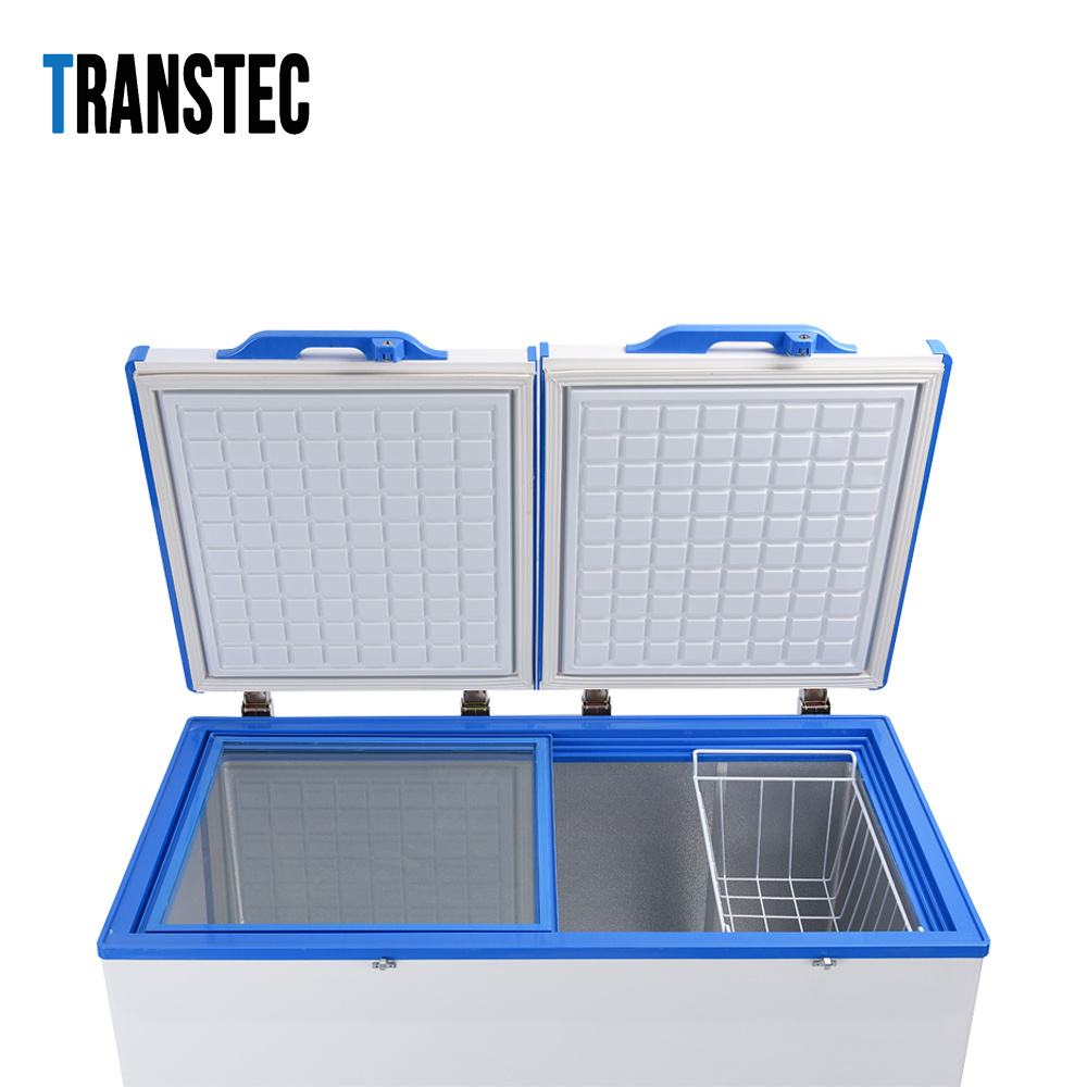 358 Liter solar deep chest freezer / fridge dc 24v solar refrigerator ...